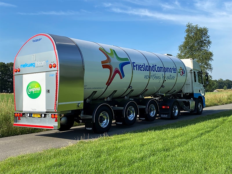 Transport milk from the farm [bulk pickup] – Melkweg|Fritom
